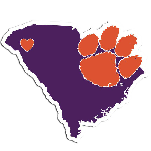 Clemson Tigers Home State Decal – Mr. Sports Wear